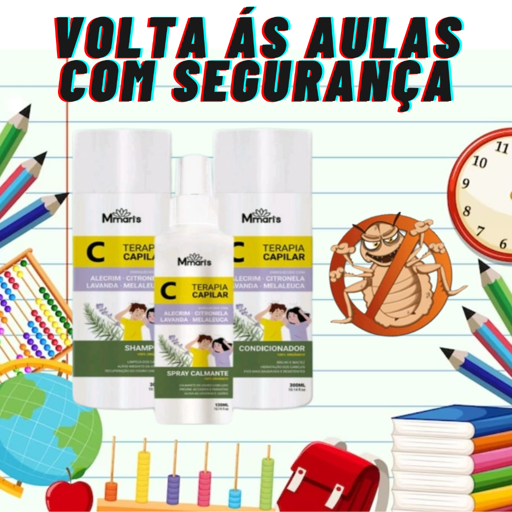 Tratamento Contra Piolhos Lendeas Shampoo Condicionador Spray Crianças ...