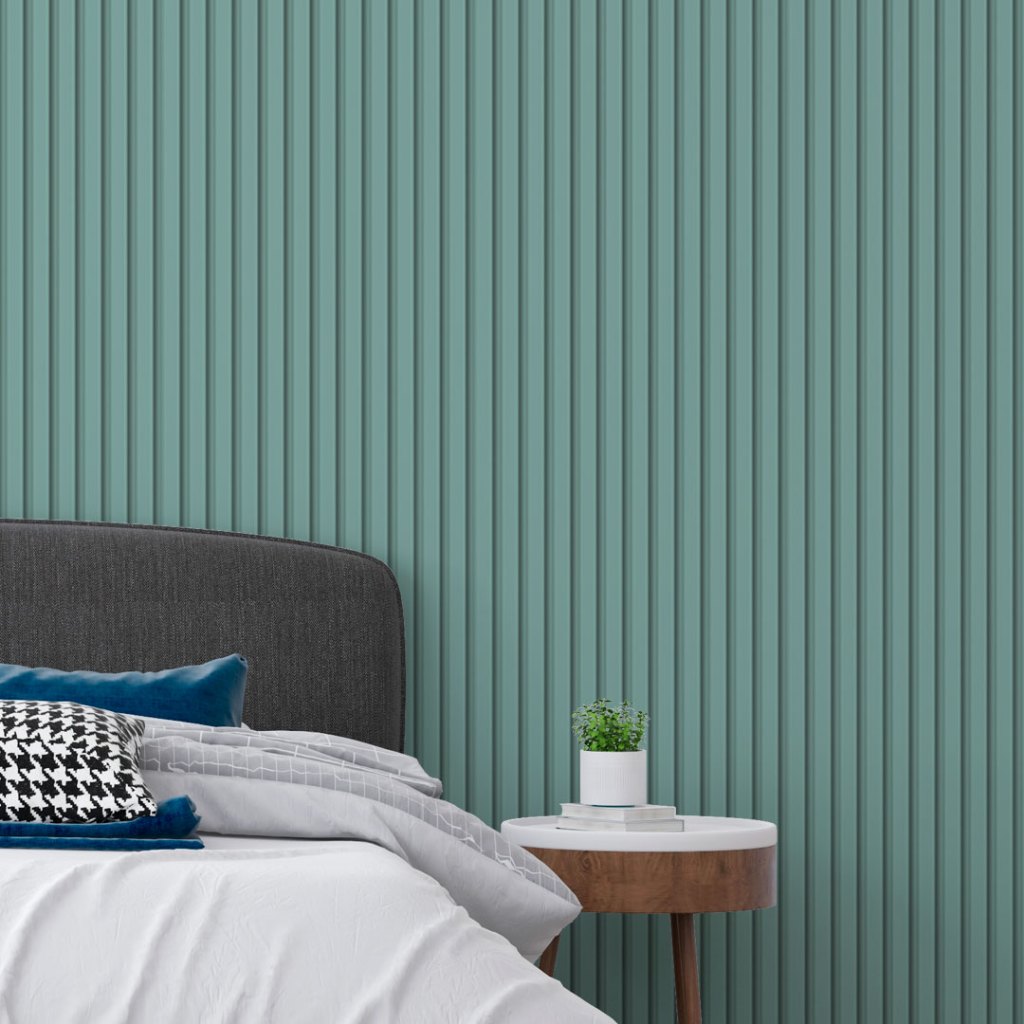 Papel De Parede Adesivo Ripado Ripas de Madeira Rosa Verde Azul Várias ...