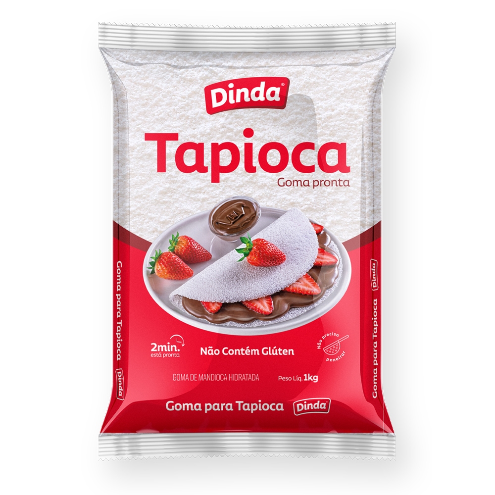 Tapioca Dinda Alimentos Pronta Sem Cheiro 1kg | Shopee Brasil
