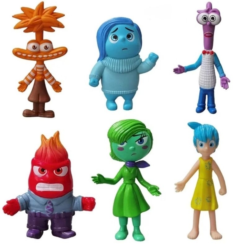 kit com 6 personagens do filme divertida mente alegria nojinho raiva ... kit com 6 personagens do filme divertida mente alegria nojinho raiva ...