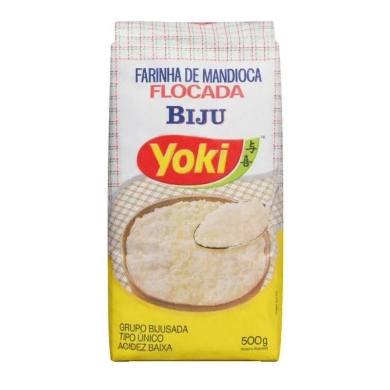 Kit 2 Farinha de Mandioca Yoki Biju Pacote 500g | Shopee Brasil