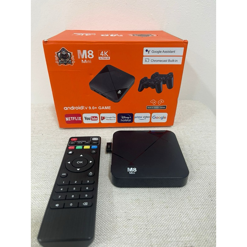 TV BOX GAME M8mini 4K Android 9.0+ GAME 64GB 4GB RAM | Shopee Brasil