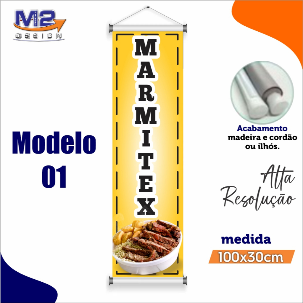 Banner Marmitex / Marmita / Almoço / Comida - Alta Qualidade e ...