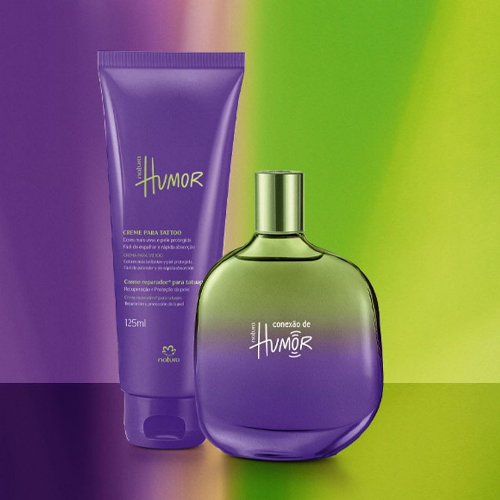 Kit natura conexão de humor, creme para tattoo e perfume | Shopee Brasil