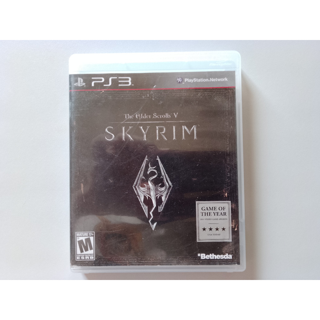 Jogo The Elder Scrolls V: Skyrim PS3 Físico Original | Shopee Brasil