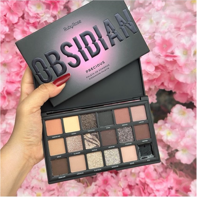 Paleta de Sombras Precious Obsidian - Ruby Rose | Shopee Brasil