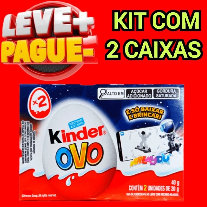 CHOCOLATES KINDER OVO SURPRESAS DO ESPAÇO 40g | Shopee Brasil