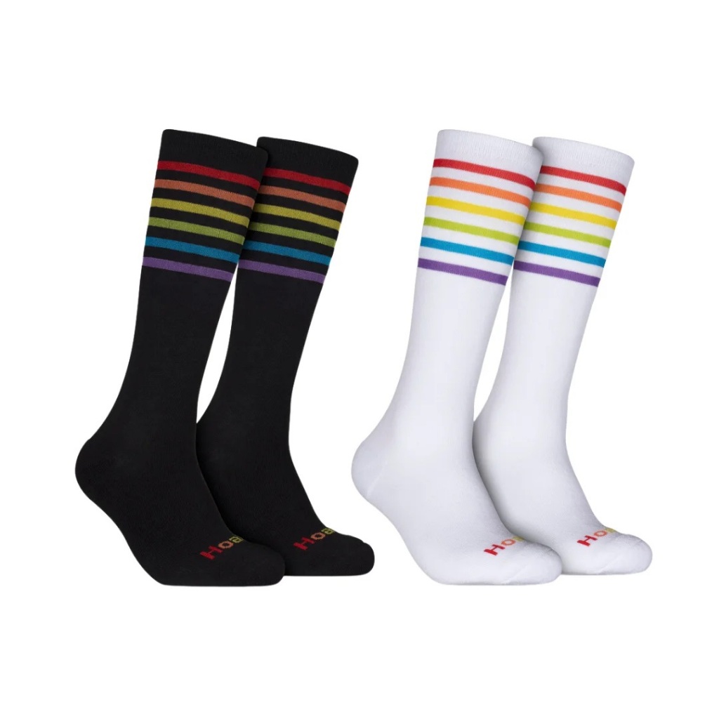 Par Meias Longo Listras Coloridas Hoahi Pride Original | Shopee Brasil