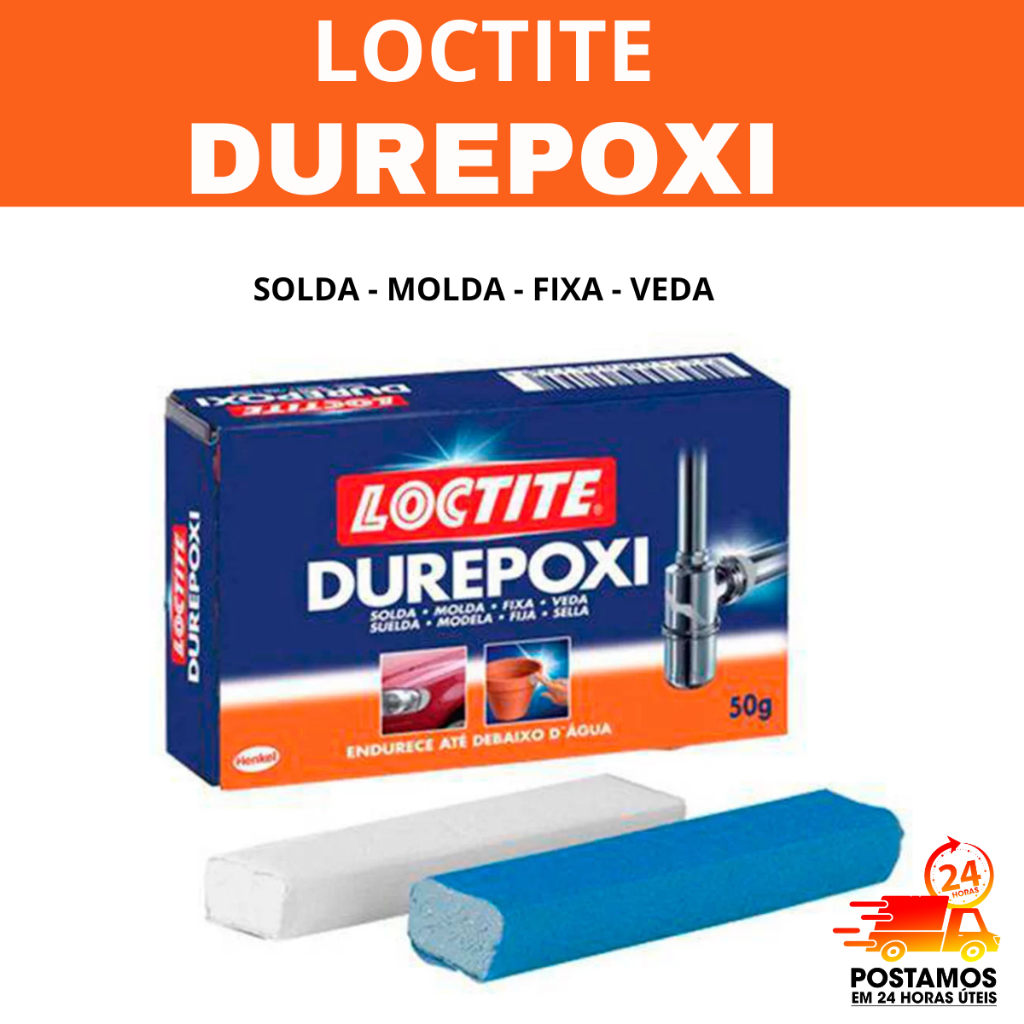Durepox Cola Epoxi Massa Epoxi Adesivo 50g Original Loctite Durepoxi ...