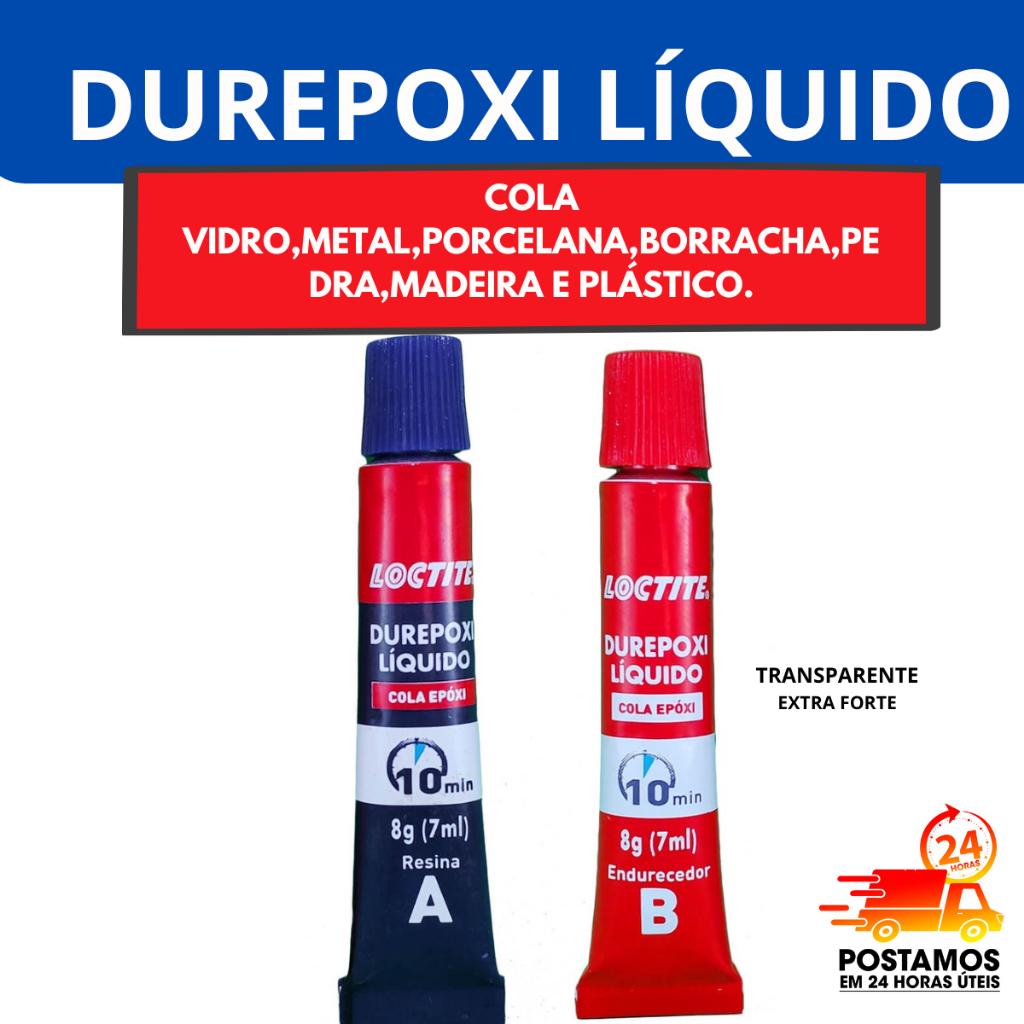 Durepoxi Liquido 16g 10min Araldite Cola Epóxi Transparente | Shopee Brasil