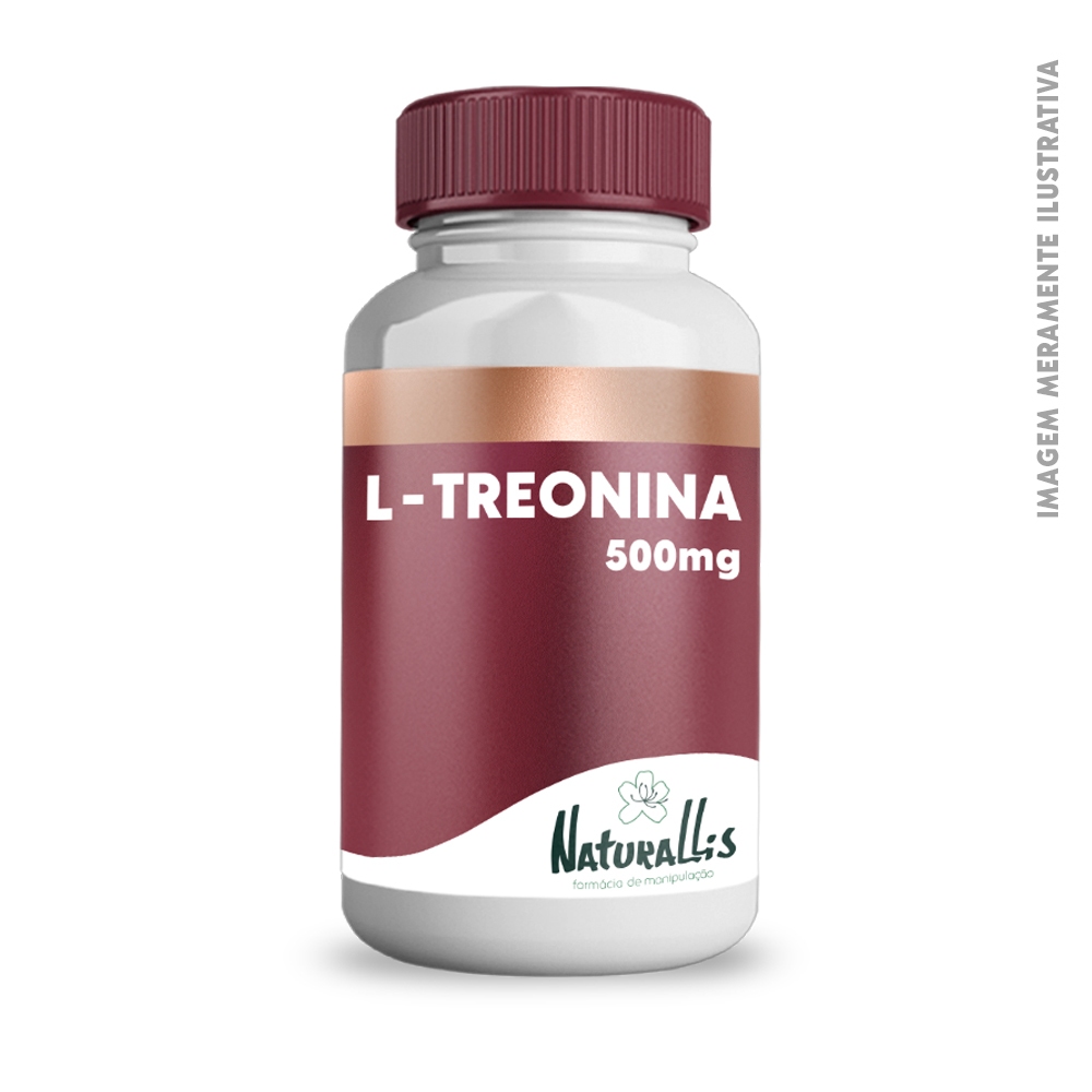 L-Treonina 500mg - Imunidade e saúde do fígado - 60 ou 120 cápsulas ...
