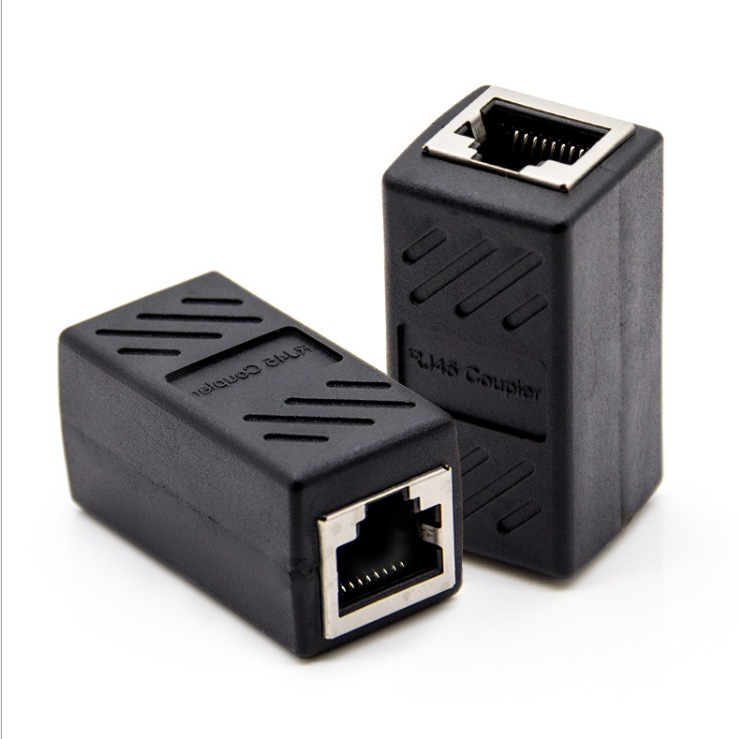 ADAPTADOR CONECTOR EMANDA EXTENSOR RJ45 EMBORRACHADO PARA CABO DE REDE ...