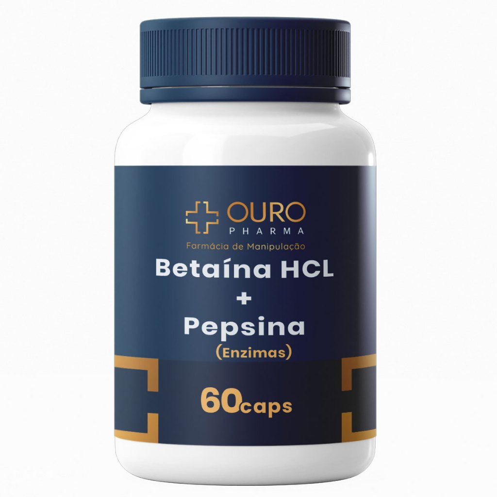Betaína 300mg + Pepsina 40mg Enzimas 60 ou 120 Cápsulas | Shopee Brasil