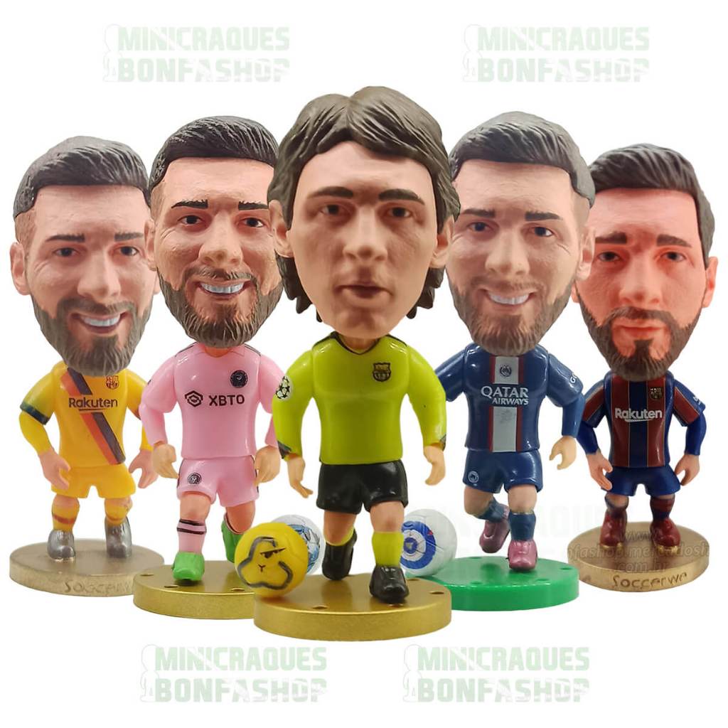 Mini Craque Messi Clubes Barcelona, Inter Miami, PSG - Miniatura ...