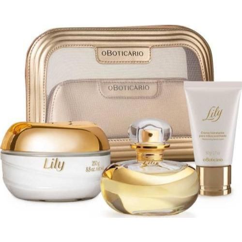 Kit Lili Perfume E Creme Acetinado Corpo E Mãos Hidratante Lily Lulli