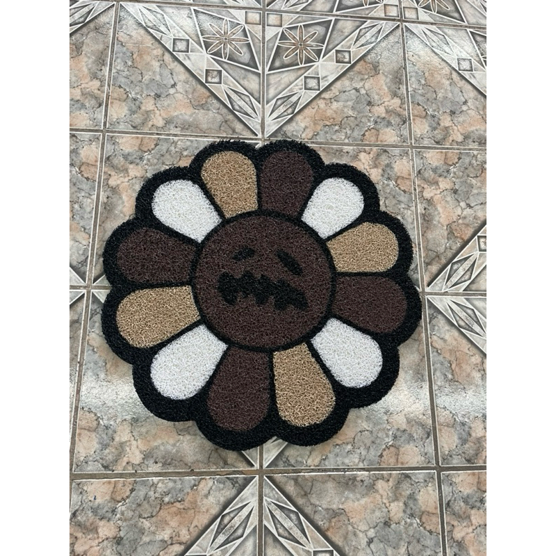 Tapete Capacho Personalizado Flor Marrom Alfombra Travis Scott 60X60 cm ...