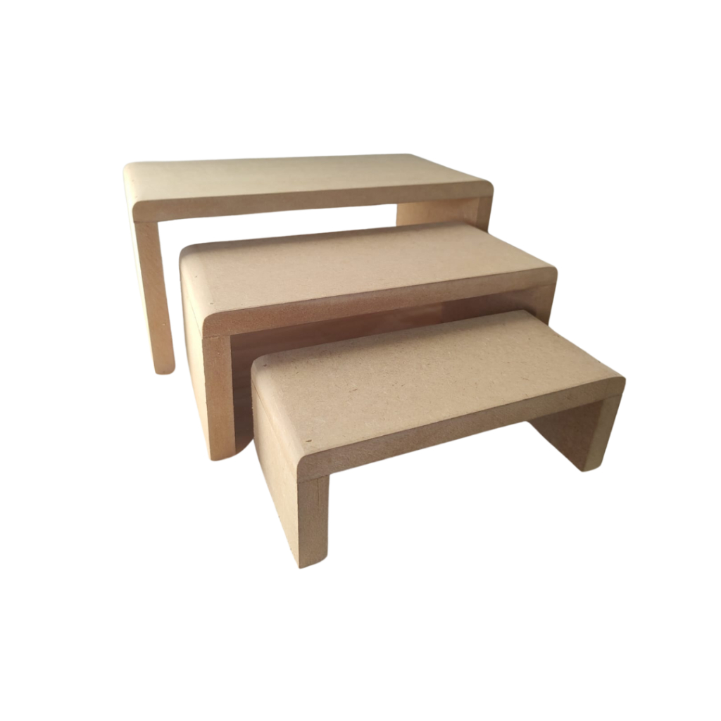 Trio Escada Porta Doce MDF Degrau Expositor de Doces | Shopee Brasil