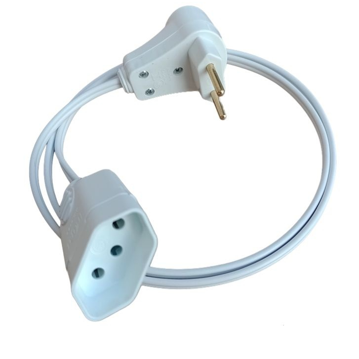 Extensao Eletrica 1 Metro 1 Tomada 10A Pino Lateral Fio 1,5mm SFI Cod ...