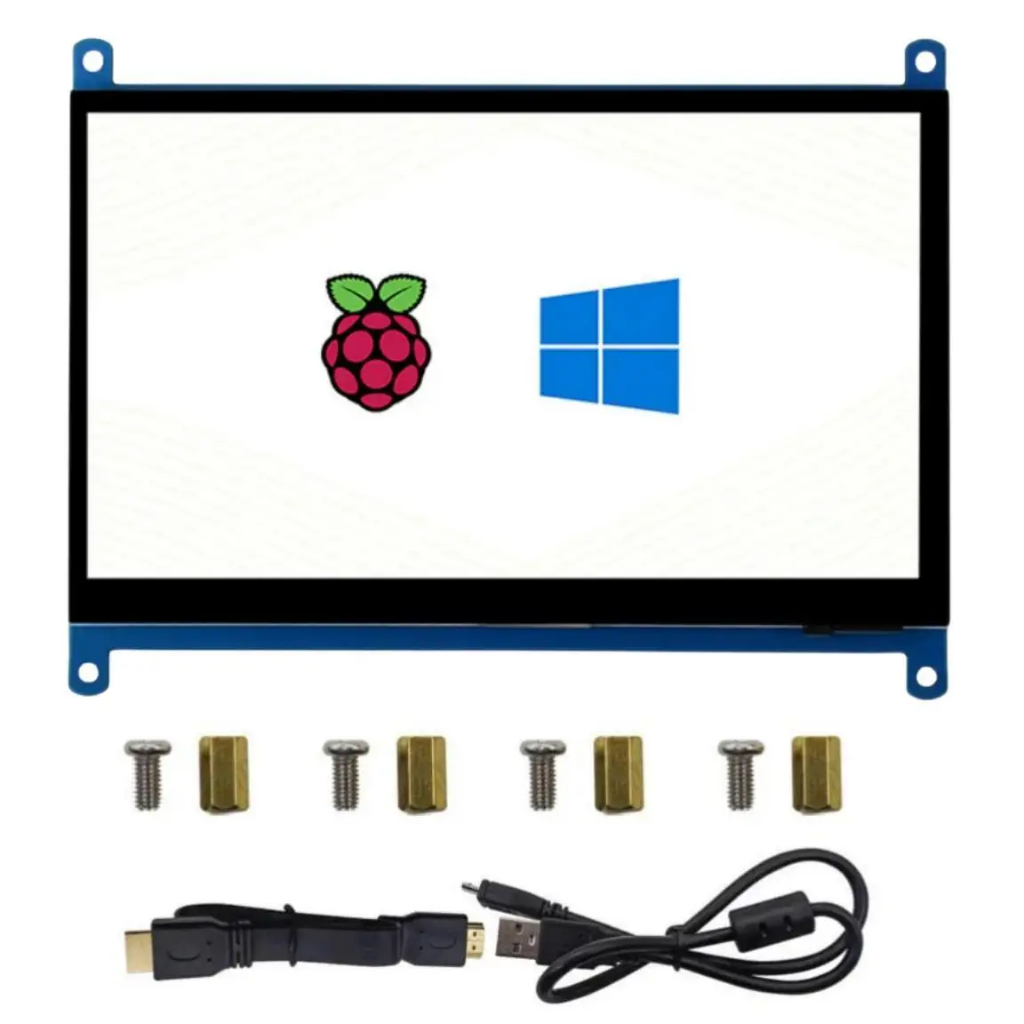 Tela Lcd Hdmi 7 Pol 1024x600 IPS Compatível Raspbery Windows | Shopee ...