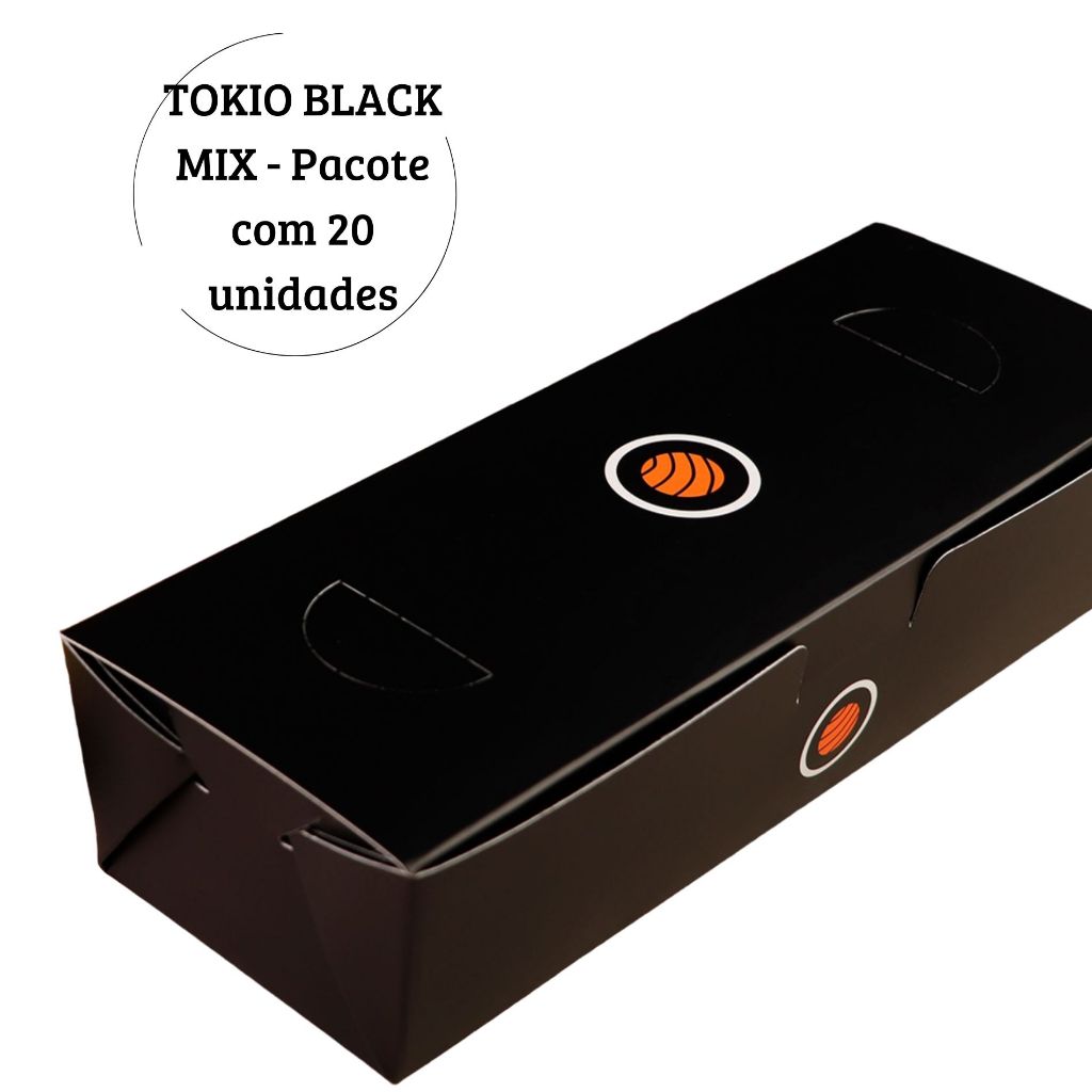 Pacote TOKIO BLACK MIX 20 Unidades para Diversidade de Alimentos ...