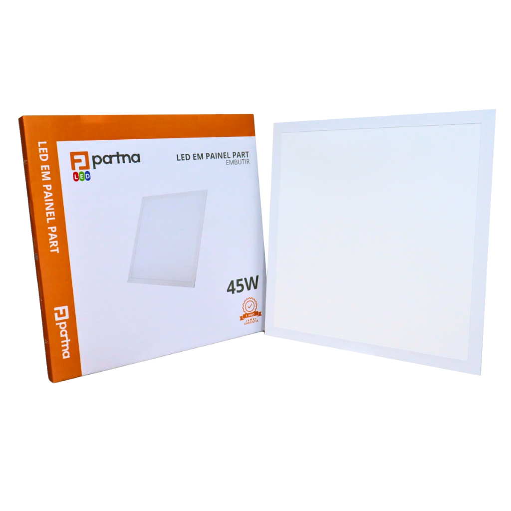 Painel Plafon Led 45w Embutir Quadrado Partna 4000k | Shopee Brasil