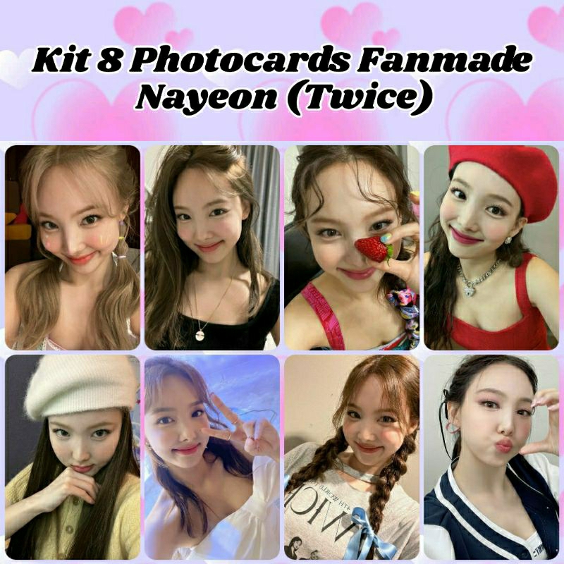 Kit 8 Photocards Nayeon Twice - Fanmade | Shopee Brasil