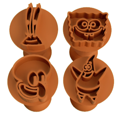 Kit Carimbo para Brigadeiro Tema Bob Esponja Doces Gourmet Diversos ...