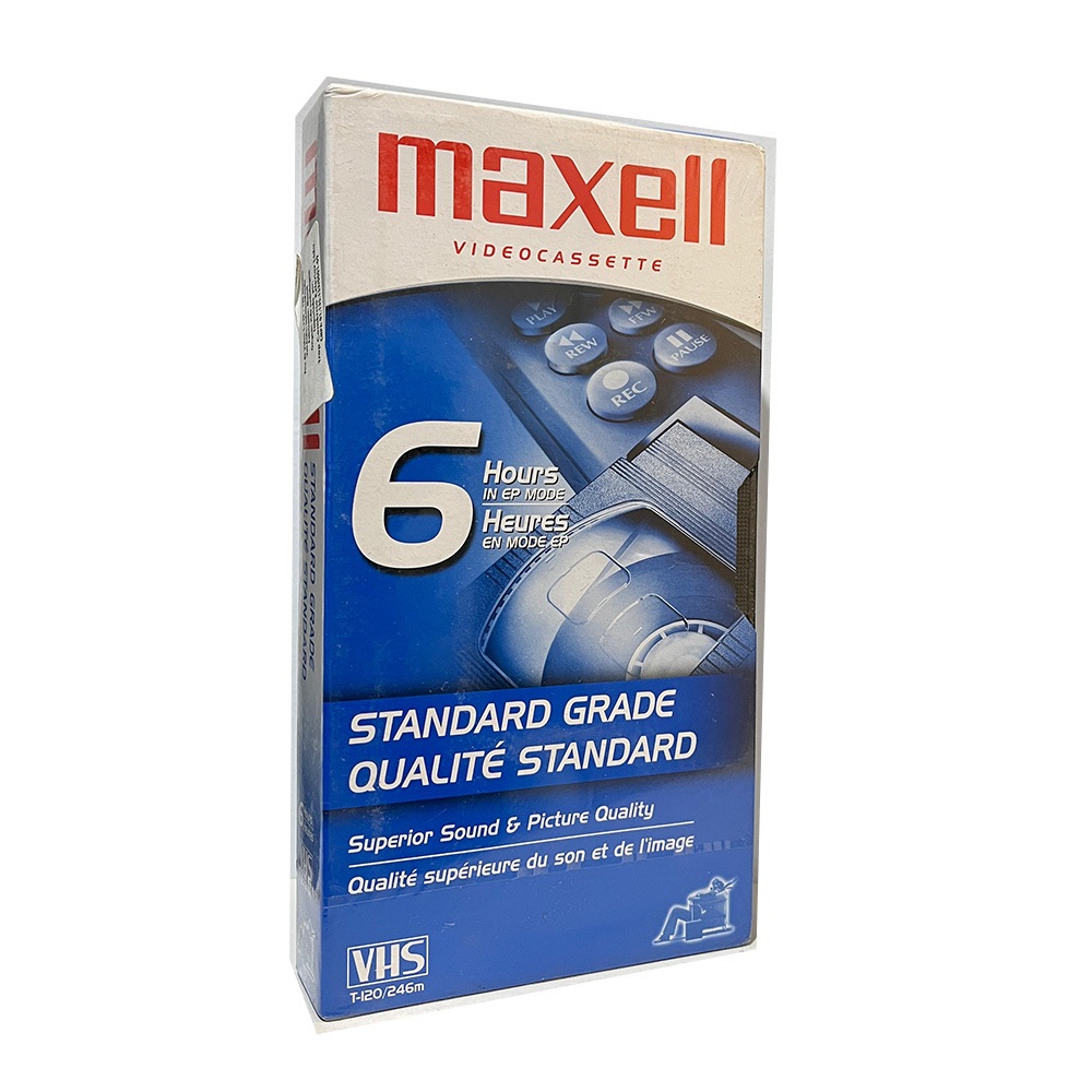 Vhs Tapes Lot Of 4 Maxell VHS Standard Grade Blank T-120 246M - New Vcr ...