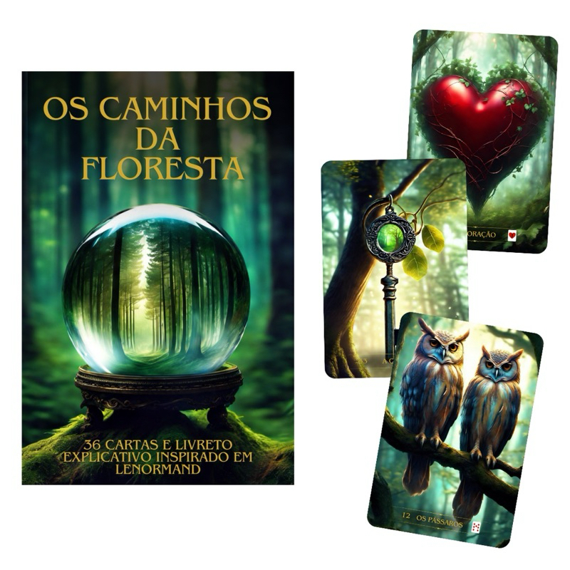 Baralho Cigano 36 Cartas Lenormand Os Caminhos Da Floresta 100 Plastificado Shopee Brasil
