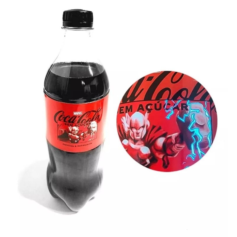 Coca-Cola Thor LED Marvel, acende de verdade (Oficial e Exclusivo ...