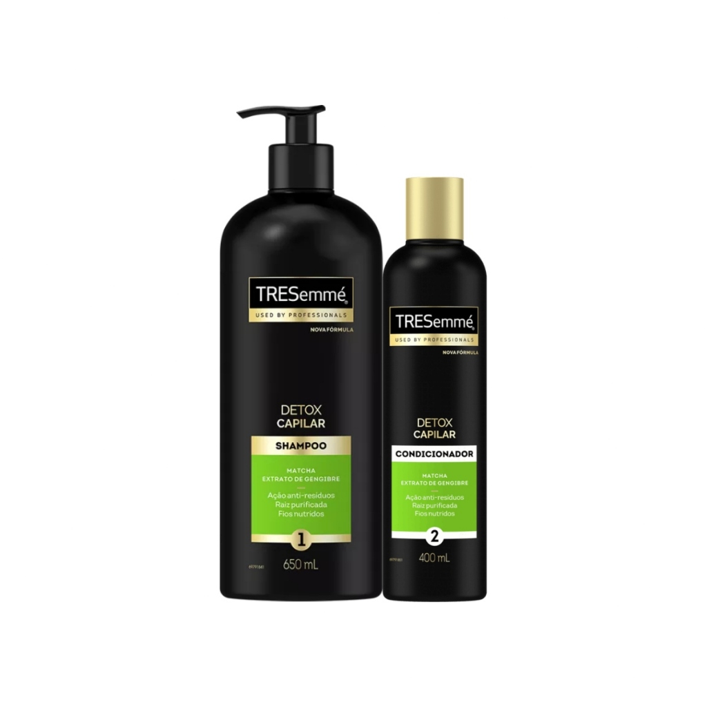 Shampoo TRESemme detox capilar garrafa 650ml para cabelos neutros a ...