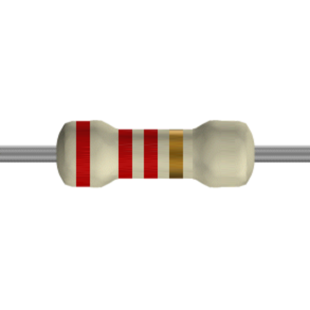 KIT 100 UNIDADES * RESISTOR 2K2 1/4W 5% CR25 2K2 OHMS OFERTA IMPERDÍVEL ...