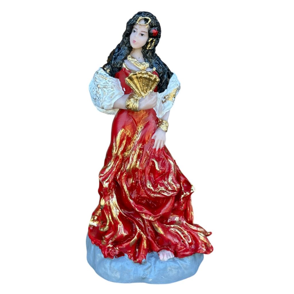 Imagem Cigana Altar Umbanda Candomblé Artigos Religiosos 15cm Resina ...