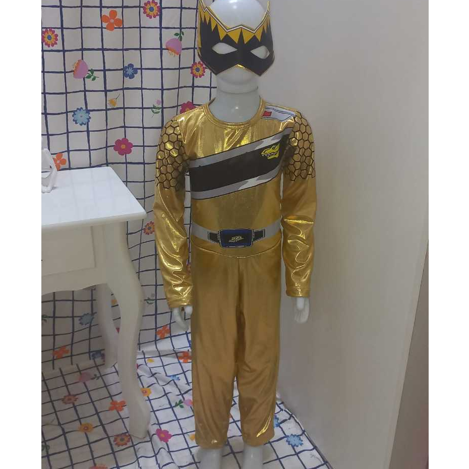 fantasia power rangers dourado macacao | Shopee Brasil