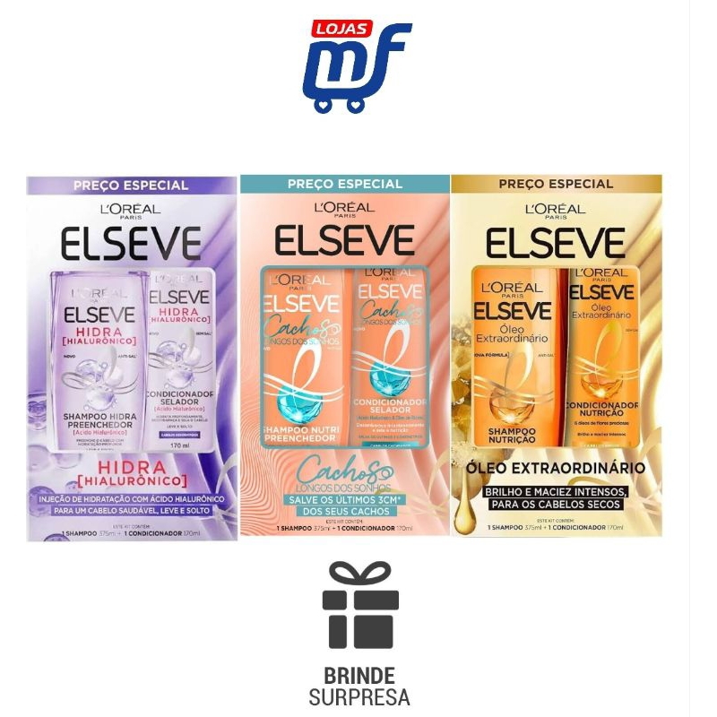 Kit Shampoo + Condicionador Elseve | Shopee Brasil