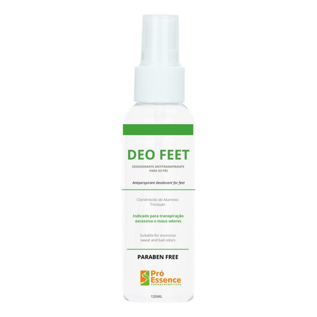 Deo Feet Desodorante Pês e Axilas Trata Suor Excessivo Hiperidrose ...