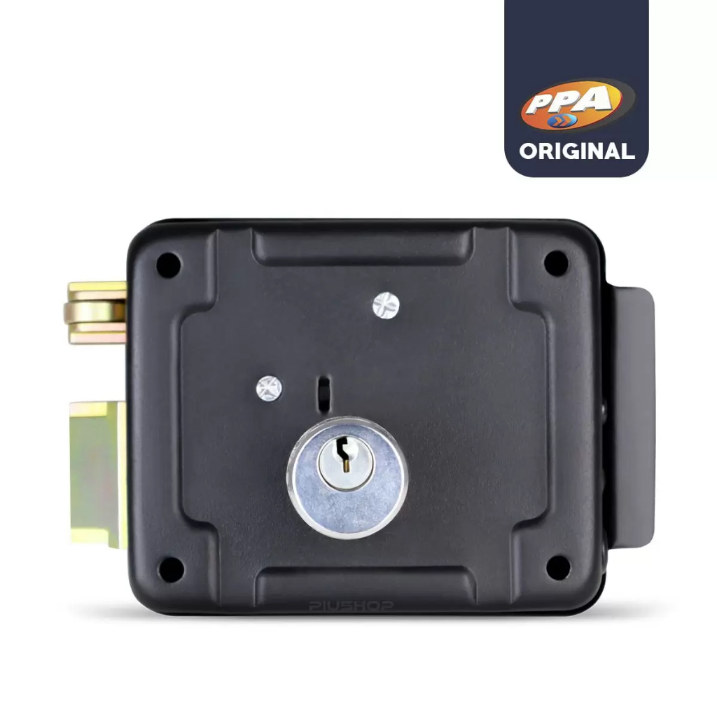 Fechadura Ppa Eletrônica Elétrica Ppa Reversível Abre P/ Dentro Fora Preta | Shopee Brasil