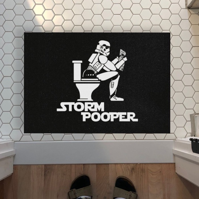 Tapete para banheiro divertido antiderrapante - Star Wars Storm Pooper ...