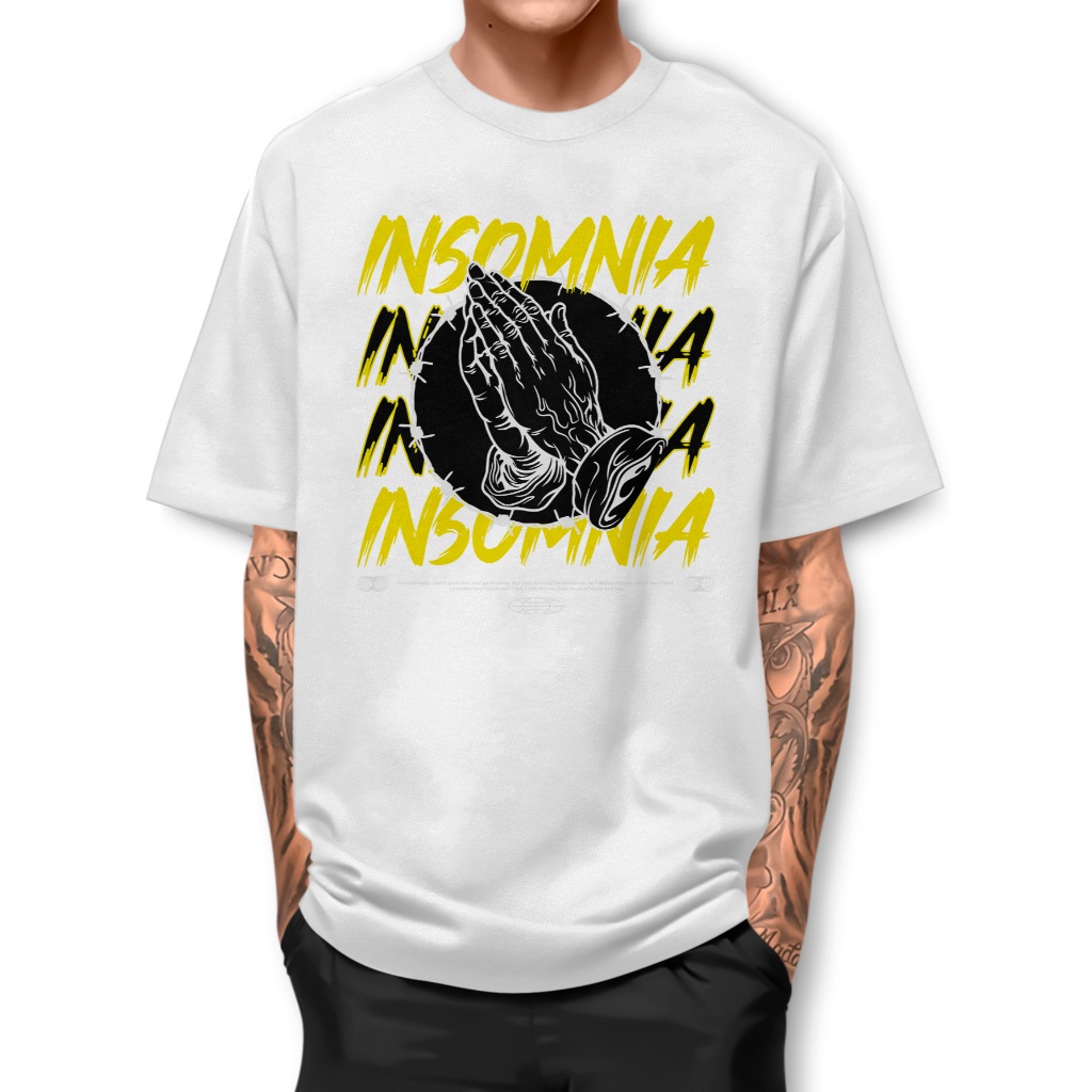 Camiseta Basica Insomnia Hand 100% Algodao Manga Curta | Shopee Brasil