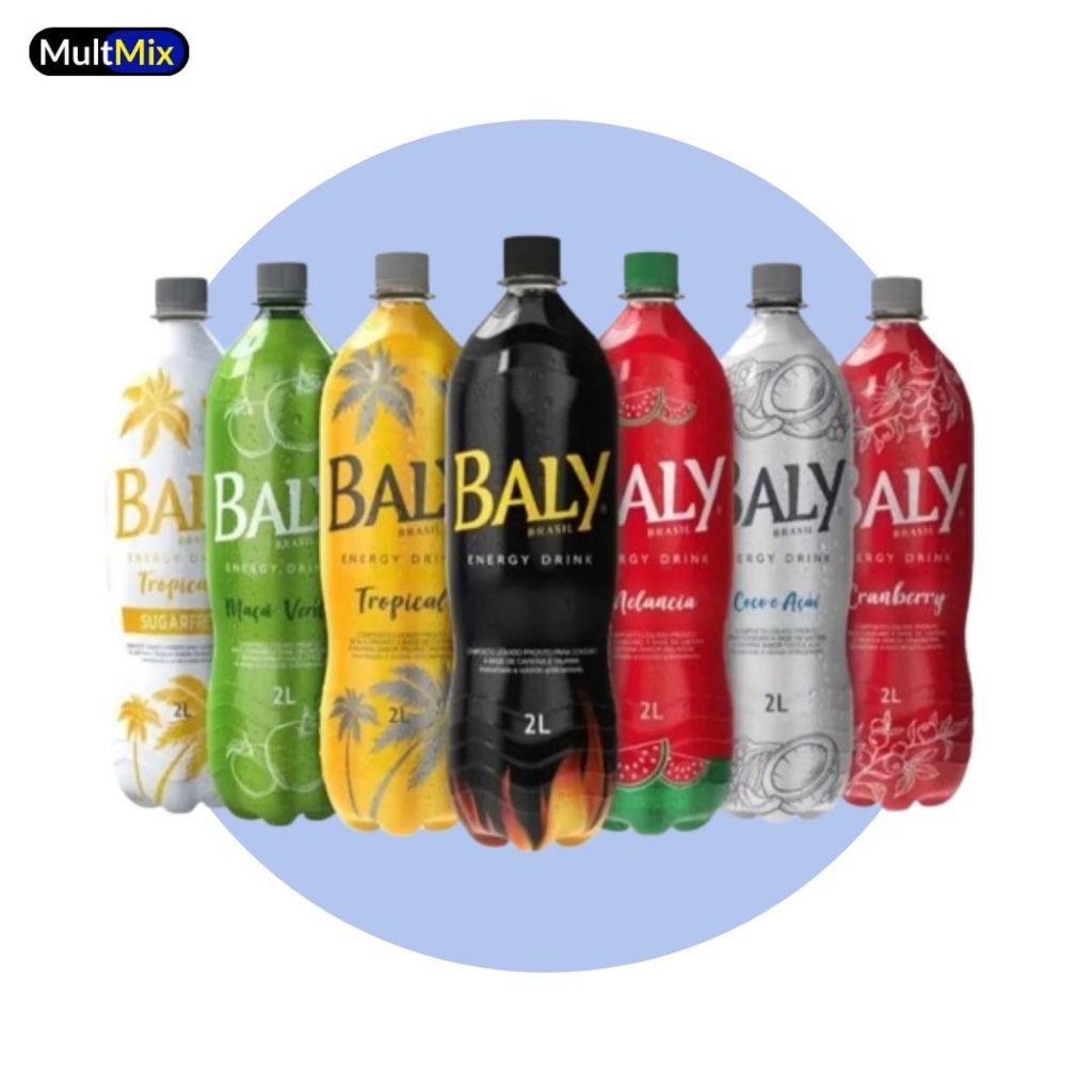 Kit 6 Unidades de Energético Baly 2 Litros - Diversos Sabores | Shopee ...
