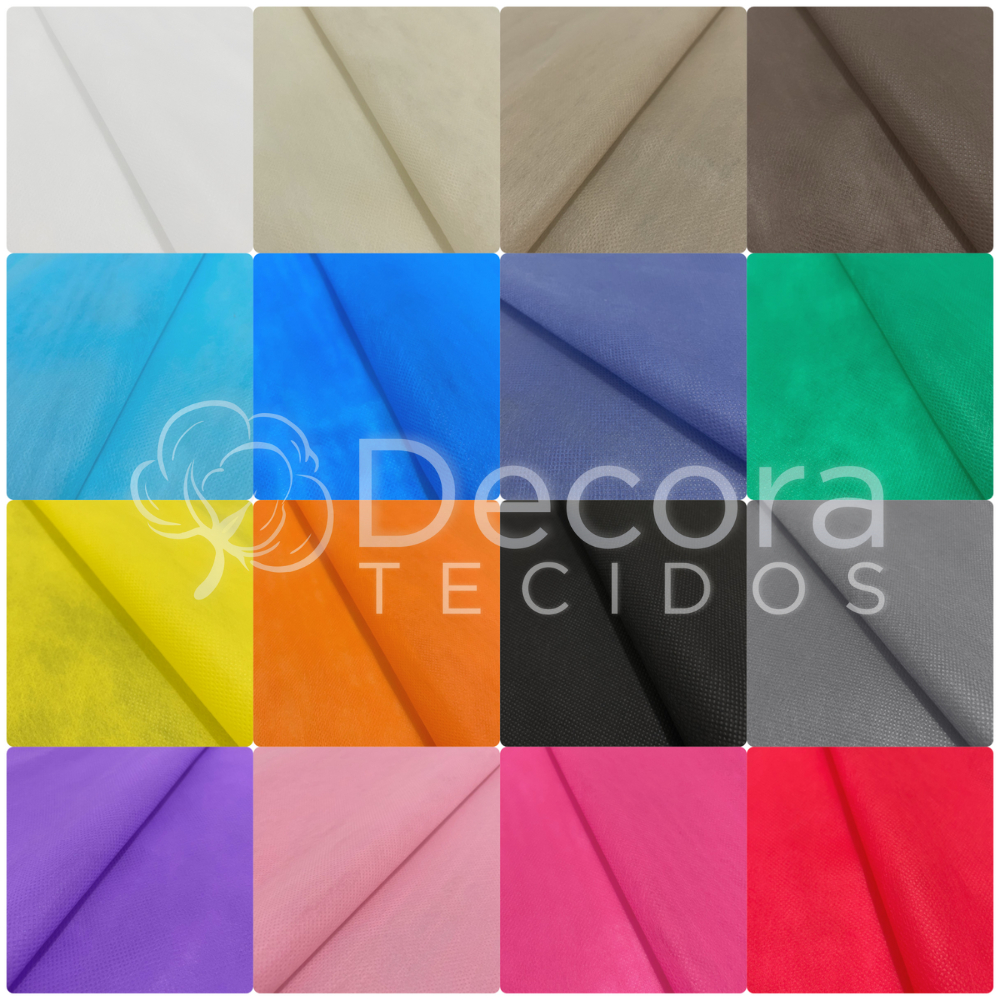Tnt Tecido Não Tecido 2m x 1,40m De Largura 40 Gr Diversas Cores ...