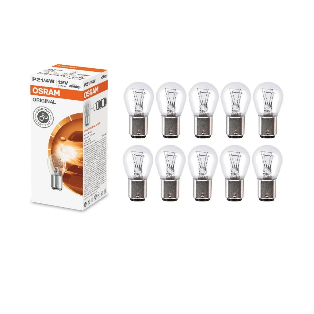 Caixa Lampada Osram 12V Lanterna Freio BAZ15d P21/4W Original Line 7225 ...