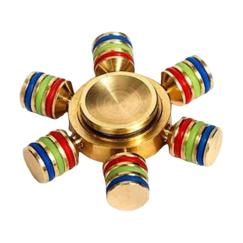 Fidget Hand Spinner Metal Anti Stress Multicolorido Dos Raros ...