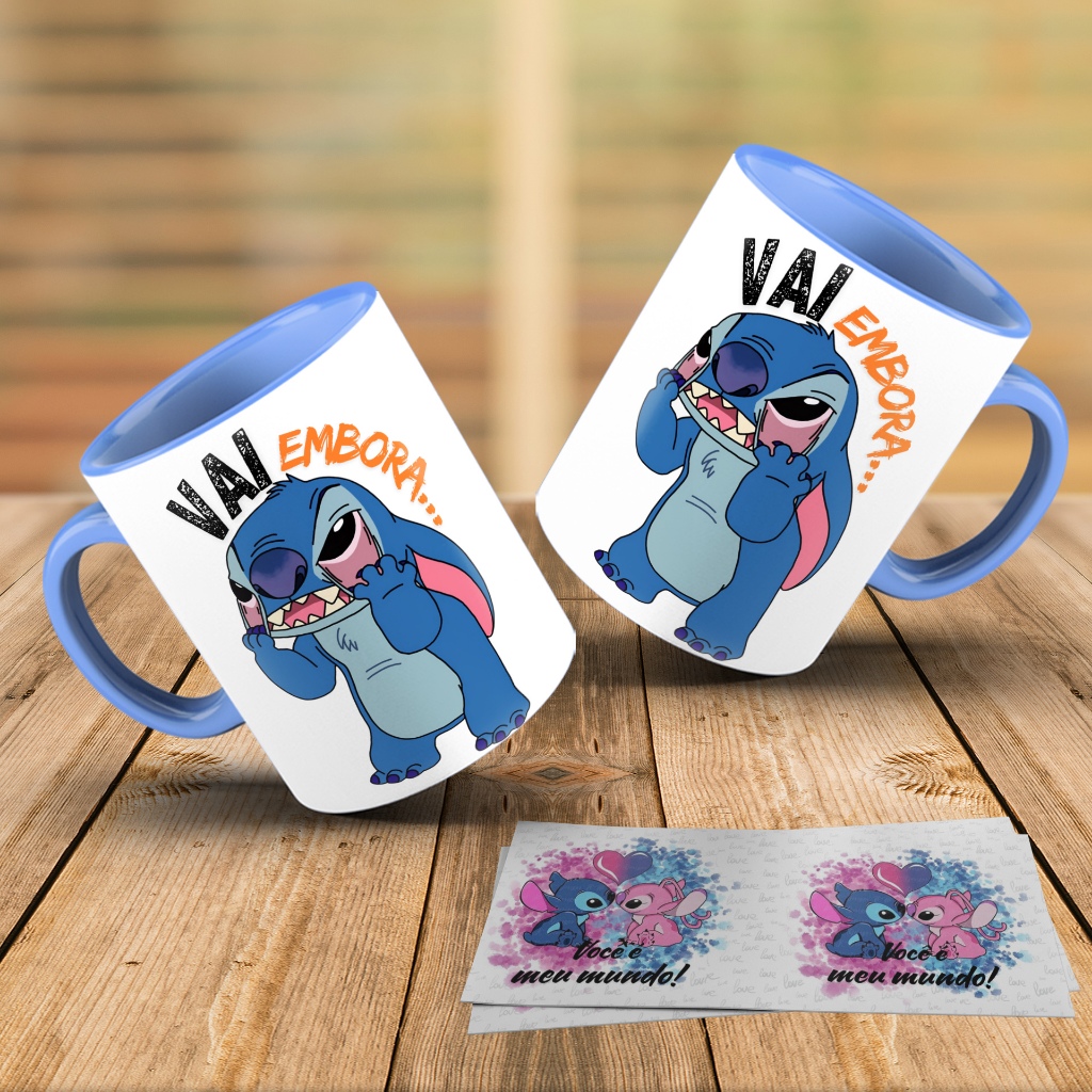 Caneca Personalizada do Stitch Divertida, várias estampas, animada ...