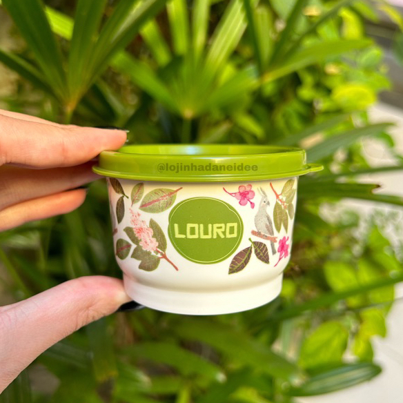 Tupperware Potinho Porta Tempero Louro 140 ml Linha Floral Original ...