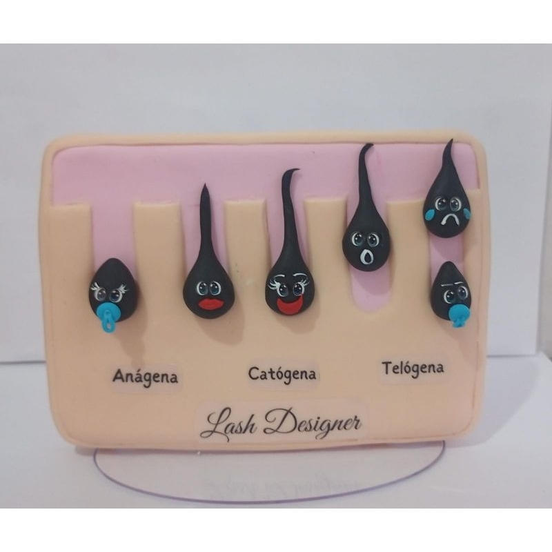 Maquete - Arte em biscuit - Decoração para salão - Lash designer ...