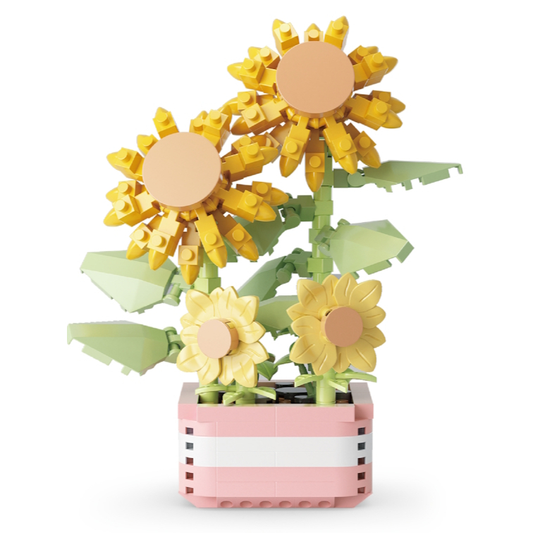 FLOR DE SUCULENTA MINI GIRASSOL - MICRO BLOCO - SIMILAR - PETIT BLOCK ...