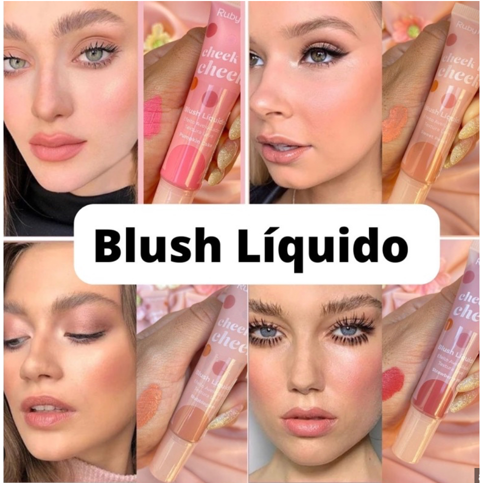 Blush Líquido Cheek To Cheek Ruby Rose 15,5ml | Shopee Brasil