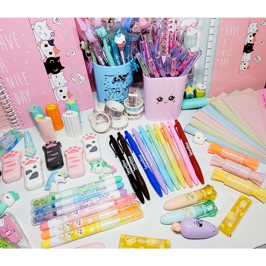 Box de Papelaria - Material escolar kit | Shopee Brasil