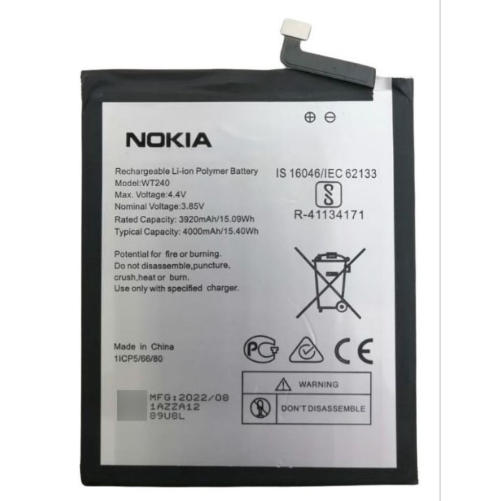Bateria Nokia 2.4 Wt242 Ta-1274 Ta-1275 Ta-1270 Ta-1277 | Shopee Brasil